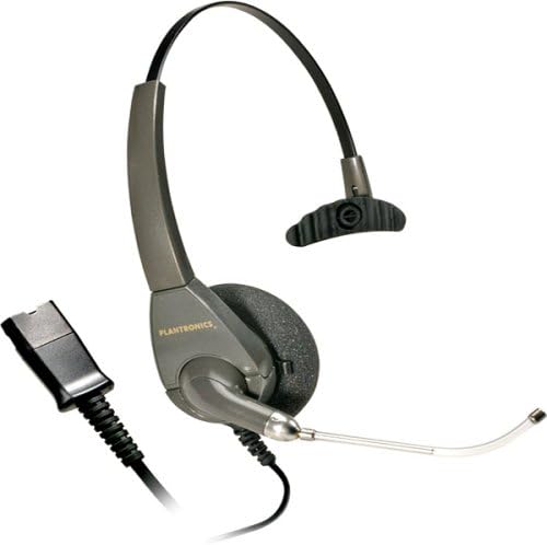 Plantronics H91 Encore® Voice Tube Black Monaural Headset – Headphones ...