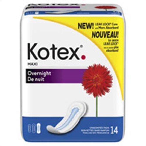 Snapklik.com : U By Kotex Security Maxi Pads, Overnight 14 Ea
