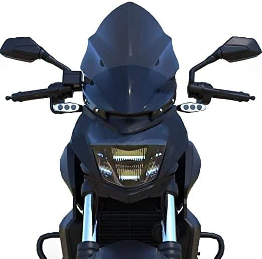 OZANGO D2 Visor/Windscreen Bike Headlight Visor Black for Bajaj Dominar ...