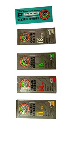 TITUS Organ Needle for Home Sewing Machine HA*11, HA *14, HA*16, HA*18 ...