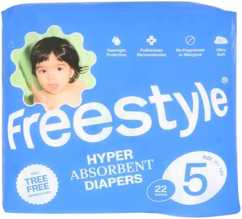 Amazon.com: Freestyle Diapers Size 5 Freestyle Diaper, 22 CT : Baby