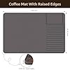 Amazon.com: Yolife Silicone Coffee Mat, Coffee Bar Mat with Raised ...