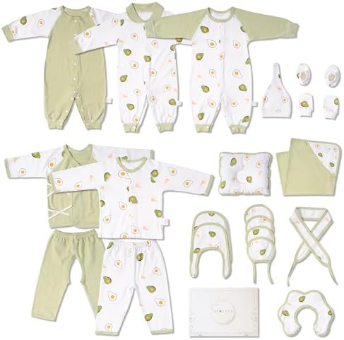 Amazon.com: Neo Life 22-Piece Organic Cotton Newborn Gift Set with ...