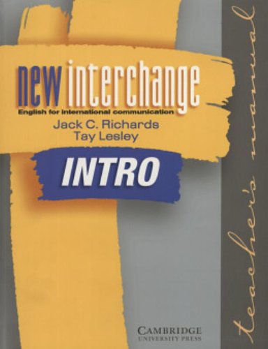 New Interchange Intro Teacher's manual: English for International ...