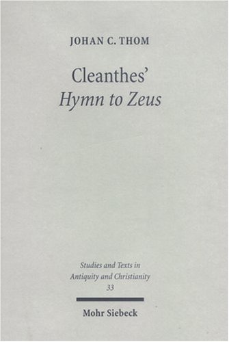 Cleanthes' Hymn to Zeus: Text, Translation & Commentary (Studies ...