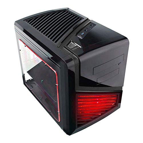 Buy APEVIA X-QBER-RD Micro ATX Cube Gaming/HTPC Case, Supports VGA up ...