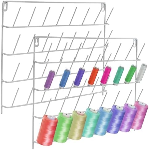 Amazon.com: Tosnail 2 Pack 32 Spools Metal Thread Holder, Large Thread ...