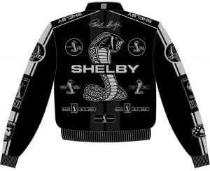 Amazon.com: Carroll Shelby Cobra Adult Black Twill Jacket : Clothing ...
