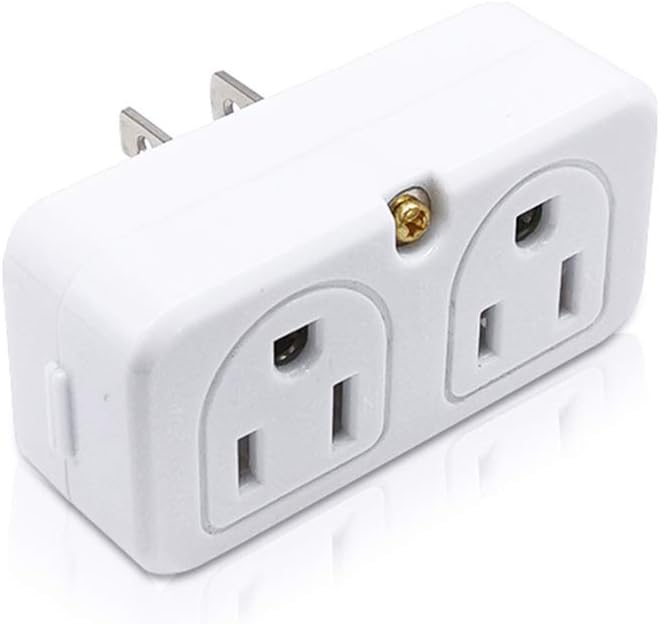 Amazon.com: SYCON Adapter Outlet Extender, 2-Prong Mini Wall Plug ...