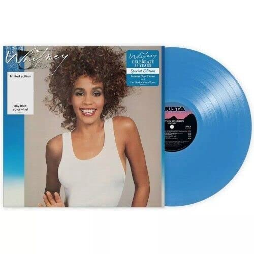 Amazon.com: Whitney Houston - Whitney sky blue Colored Exclusive Vinyl ...