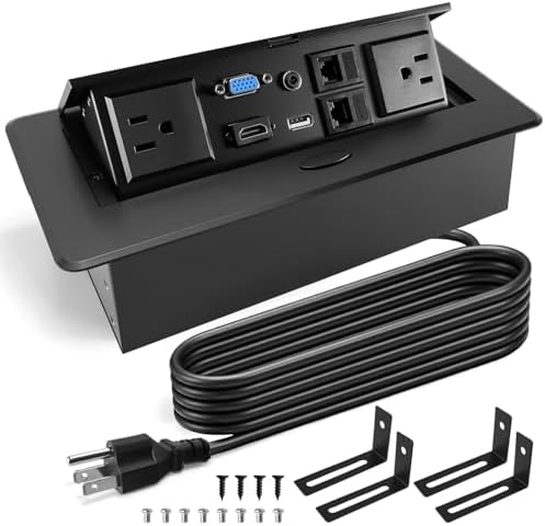 Amazon.com: Conference Table Power Hub, Countertop Pop Up Outlet with ...