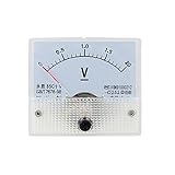 ・ブランド:Aexit・製造元:XDiscount・製造元/メーカー部品番号:t1711000480・製品名：アナログ電圧計;モデル：85C1;測定電圧範囲：DC 0 - 2.0V・正確さ：クラス2.5、メートルの顔のサイズ（約）：6.3 ...