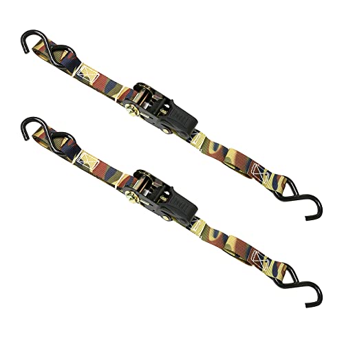 Snapklik.com : Cargoloc Premium Ratchet Tie Downs - 2 Pk - 8 Ft - 500 ...