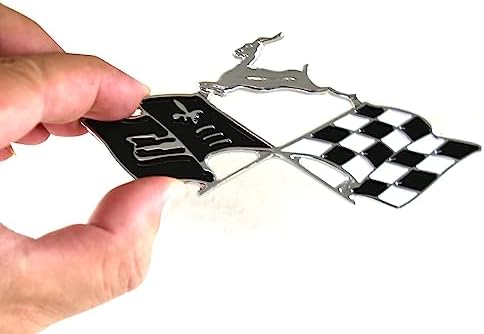 Amazon.com: 1x Metal Impala SS Emblem Rear Side Crossed Flags Badge ...