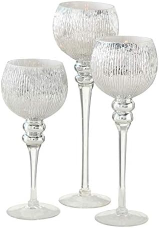 Amazon.com: Spectacular Cape Cod Long Stem Candle Holders, Set of 3 ...
