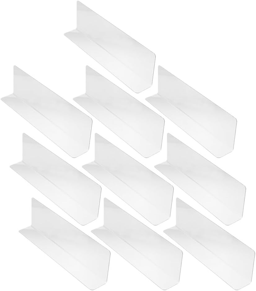 Amazon.com: ULTECHNOVO Clear Shelf Dividers L Shaped Transparent Shelf ...