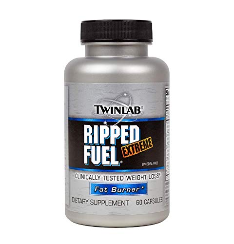Twinlab Ripped Fuel Extreme Fat Burner, Ephedra Free, 60 Capsules (Pack ...
