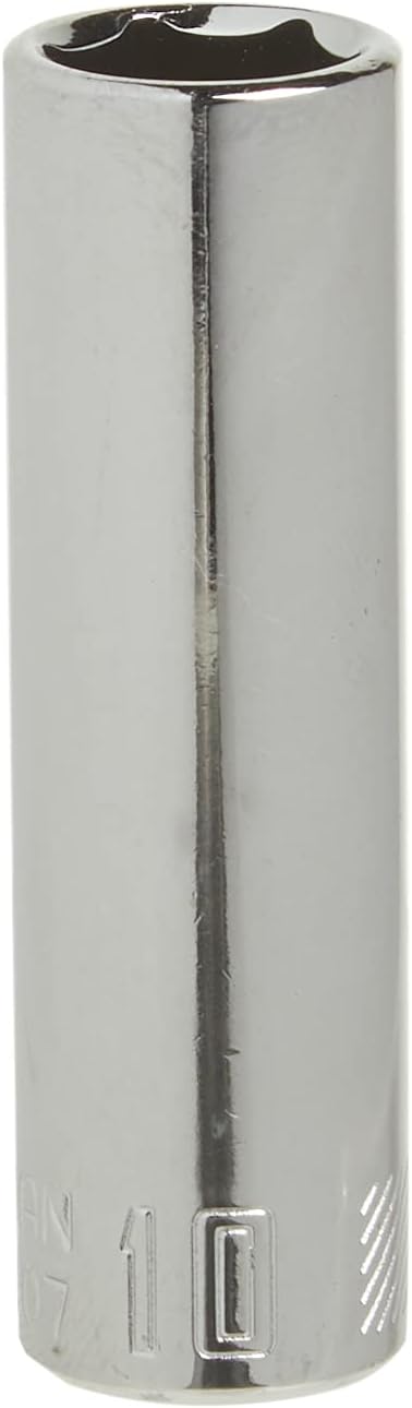 CRAFTSMAN Deep Socket, Metric, 1/4-Inch Drive, 10mm, 6-Point (CMMT44407 ...