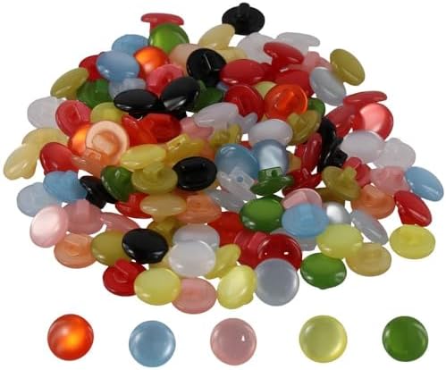 Amazon.com: diyhub 130 Pcs Colorful Mushroom Shape Sewing Buttons,11 ...