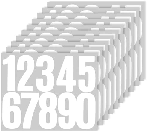 100 PCS Self Adhesive Vinyl House Address Stickers - 3 Inch Apartment ...