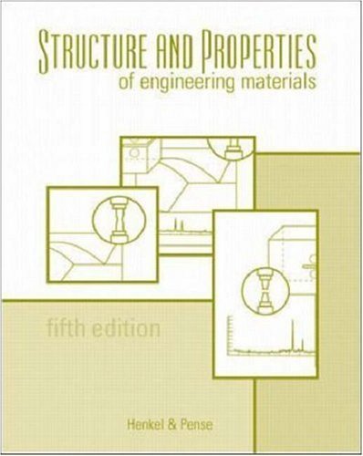 Structures and Properties of Engineering Materials : Henkel, Daniel ...