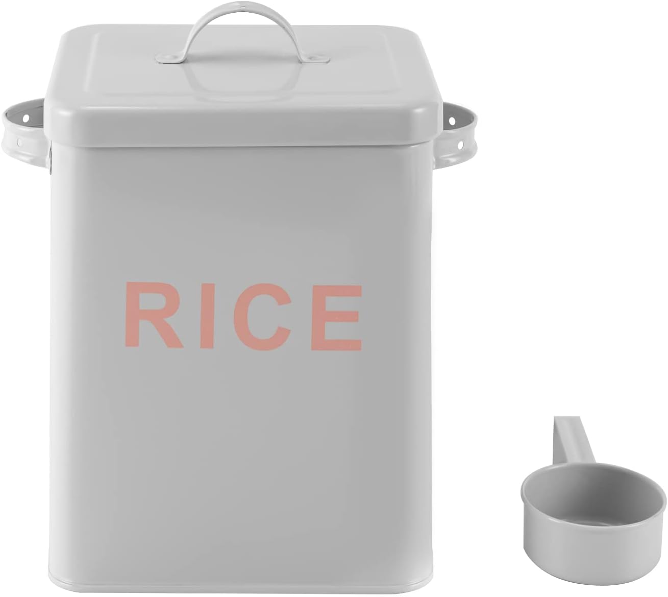 Amazon.com: BANLICALI 6L Rice Storage Container, Metal Rectangular Rice ...