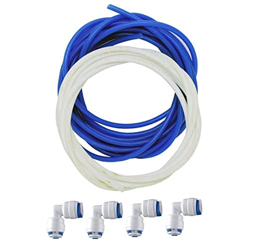 Annex Enterprises Ro Pipe 5 Meter White, 5 Meter Blue (1/4" Size), Push ...
