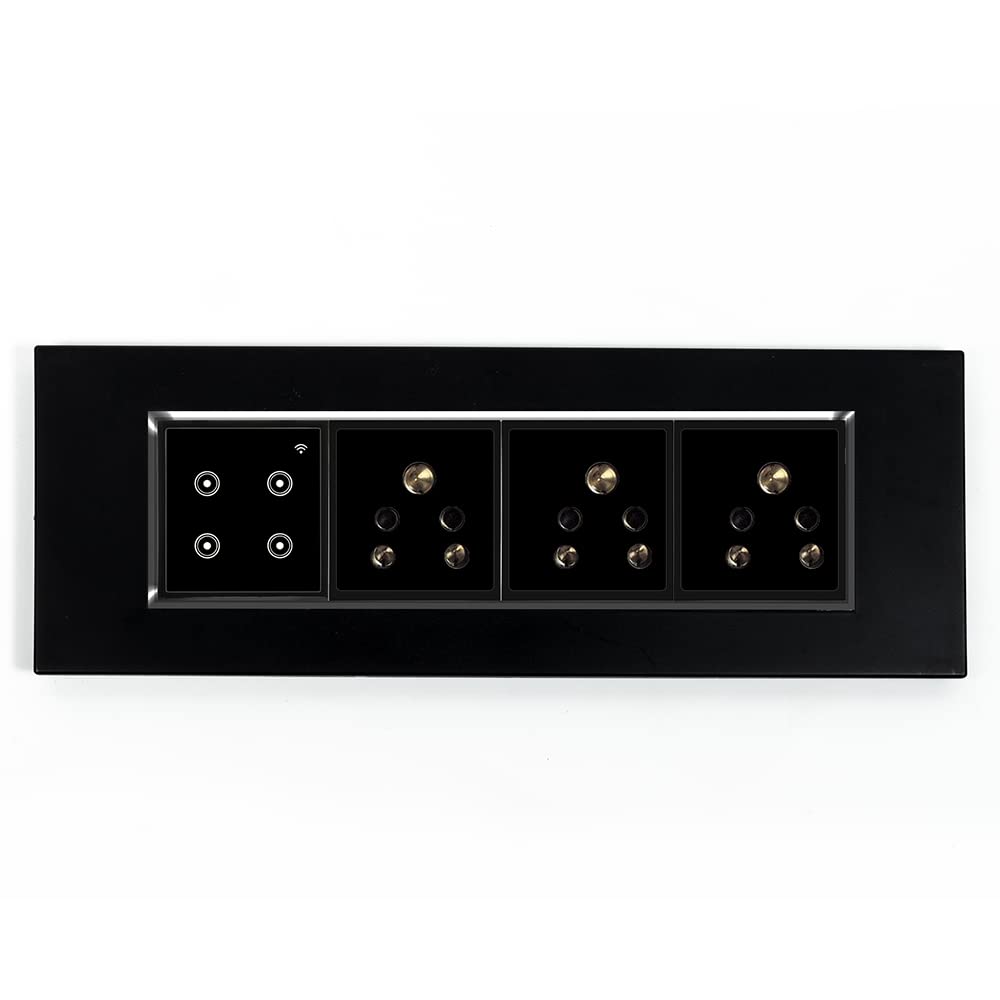 L&G 8 Modular WiFi Touch Switch Board |1 Smart Switch Control, 3 Socket ...