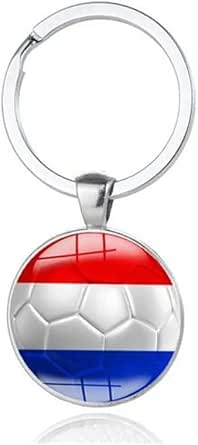 Amazon.com: Art Attack Netherlands Flag Soccer Keychain, Holland Dutch ...