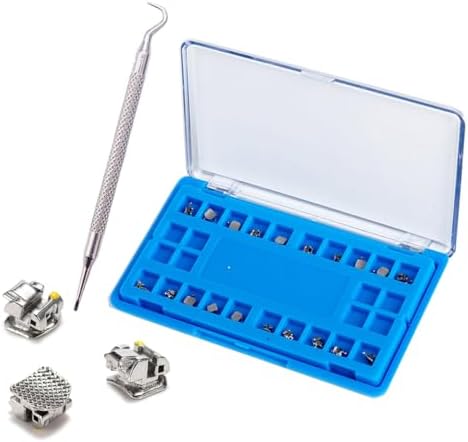 Amazon.com : EASYTODENTA Dental Orthodontic Self-Ligating Metal Bracket ...