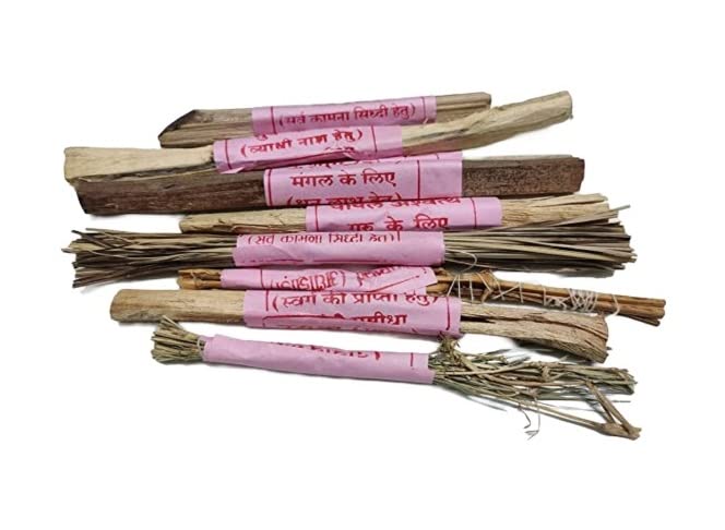 Nav Grah Lakdi for Pooja, No Grah Lakdi (1 Packet) 100gm : Amazon.in ...