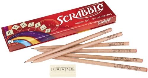 Amazon.com : Wild & Wolf Scrabble Pencil Set : Wood Lead Pencils ...