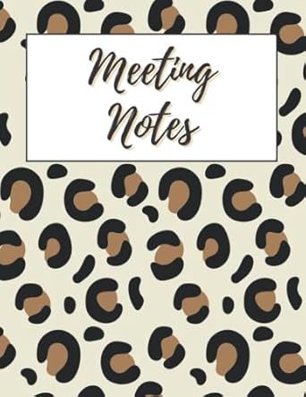 Meeting Notebook for Work with Action Items 8.5 x 11: 100 sheets ...