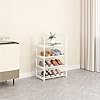 Amazon.com: COAPUKT Metal Stackable Small Shoe Rack Organizer, Narrow ...