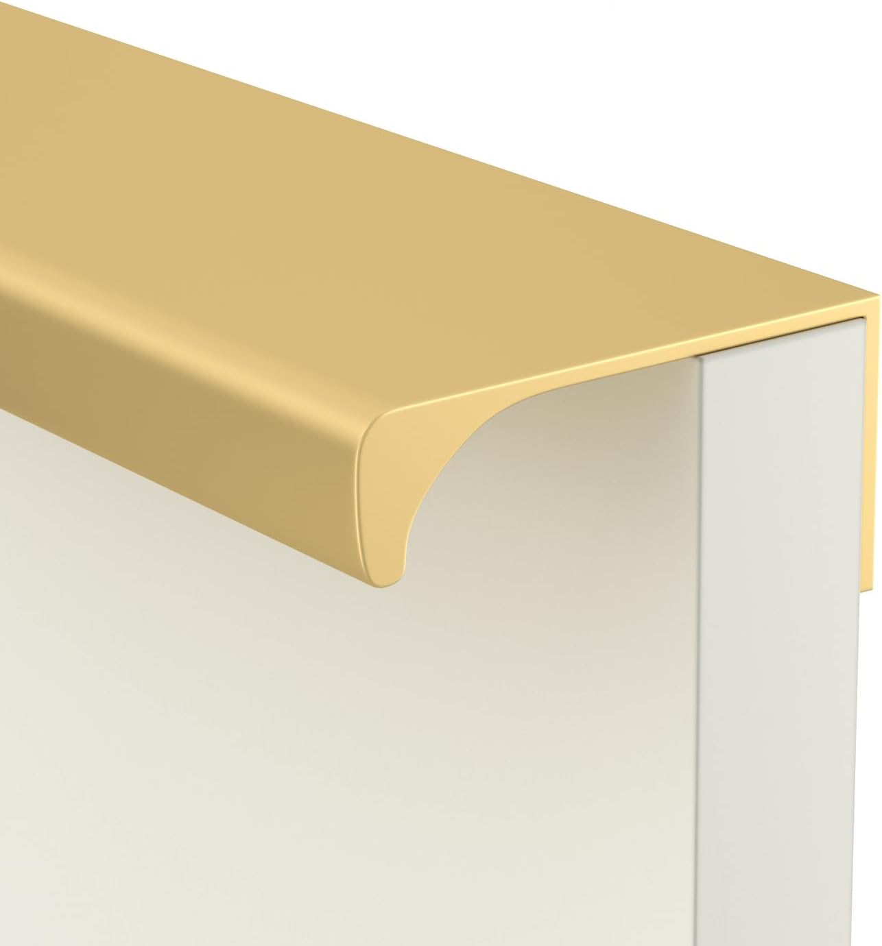 goldenwarm 10 Pack Finger Edge Pulls for Gold Cabinet Handles Drawer ...