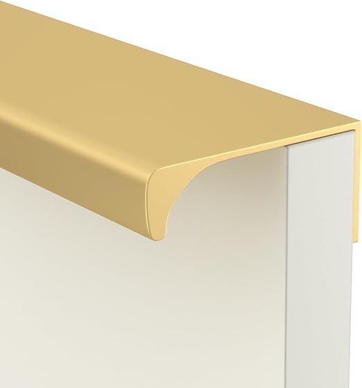 goldenwarm 10 Pack Gold Finger Pulls for Cabinets 5in Drawer Finger ...