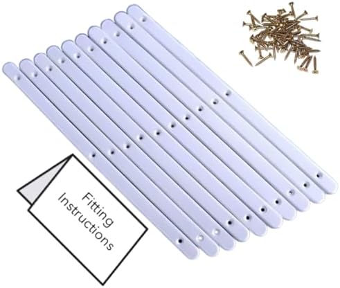 Prime Products UK - 10 (5 Pairs) of White Plastic Drawer Runners with ...