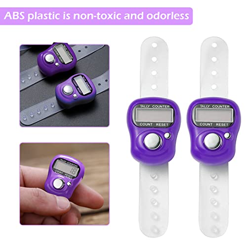 2 Pcs Finger Counters Mini Digital Finger Counter, Counter With 5-digit ...
