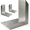 Amazon.com: KOMOHOM （15-Pack） Heavy Duty 12-Gauge Galvanized Steel L Brackets, 3"x3" Angle Iron ...