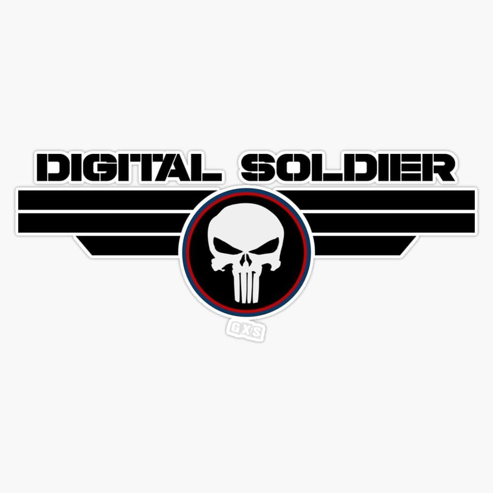 Amazon.com - Gxs - Digital Soldier Bumper Sticker Vinyl Decal 5"