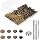 24 Sets Heavy Duty Leather Snap Fasteners Kit, BetterJonny 17mm Metal ...