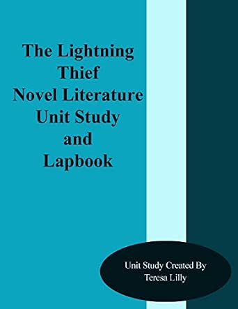 The Lightning Thief Novel Literature Unit Study and Lapbook: Lilly ...
