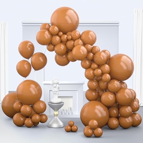 Amazon.com: Zingnify Light Brown Balloons, 150 pcs Different Sizes Pack ...
