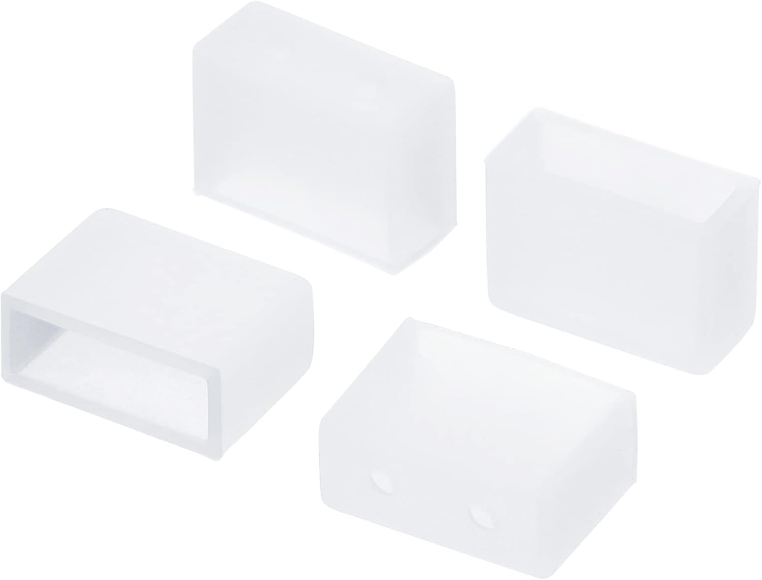 PATIKIL Silicone End Cap Plug Cover with 2 Hole, 120 Pack Fit 3528/2835 ...