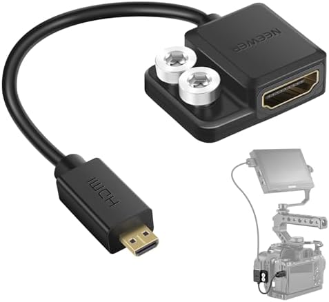 SMALLRIG Ultra-Slim 4K Adapter Cable, Female Type A to Male Micro-Type ...