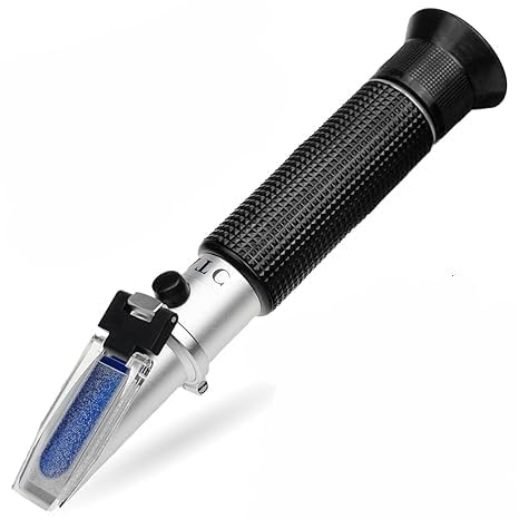 Brix Refractometer with ATC, Handheld Brix Meter 0-32% Portable Brix ...