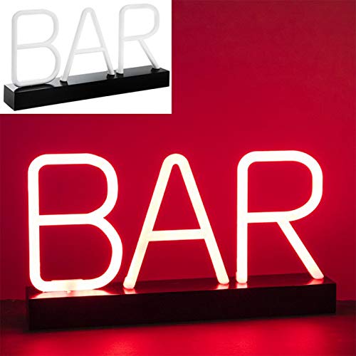 Lesser & Pavey BAR Shaped Red Neon Lamp – BigaMart