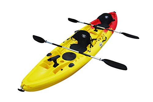Brooklyn Kayak Company BKC Tandem Sit On Top Kayak Red/Yellow – Kayak ...