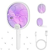 Amazon.com: Foldable Electric Fly Swatter Racket, Portable 2 in 1 Bug ...