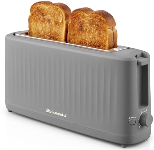 Amazon.com: Elite Gourmet ECT2517G SLIMTOAST™ 2-Slice Long Slot Toaster ...